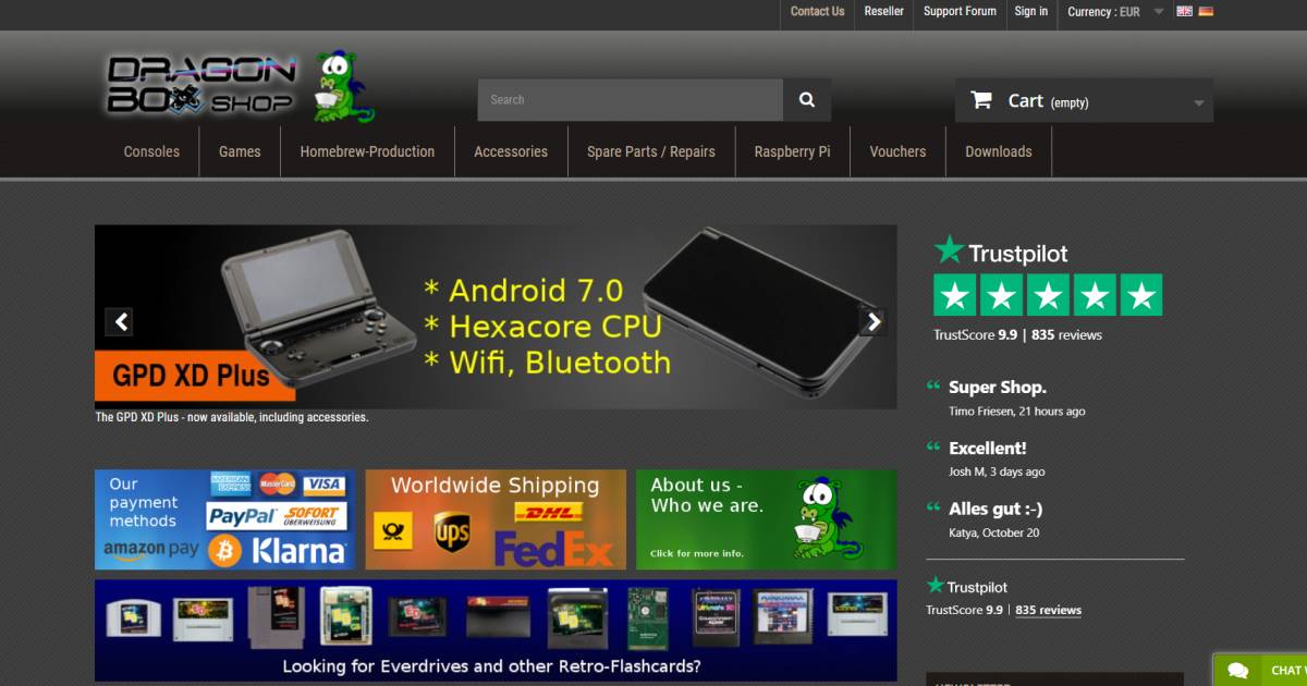 DragonBox Shop in Ingolstadt: contact details, crypto payment methods